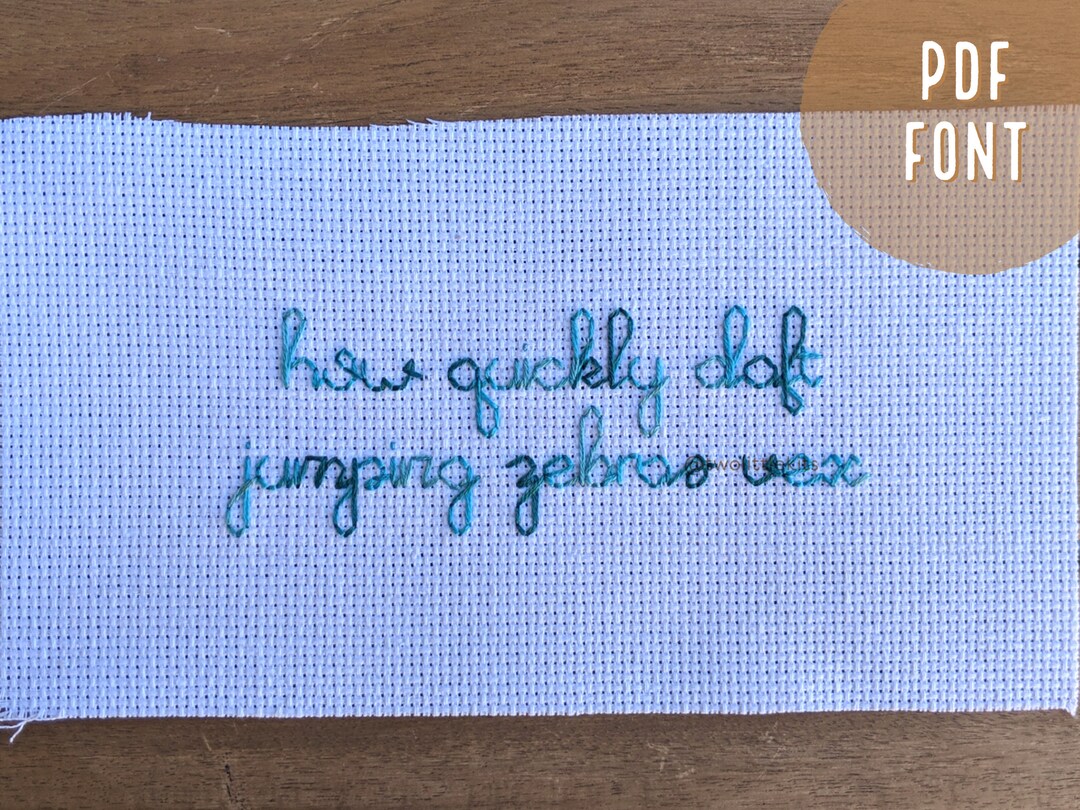 Font felicity Alphabet PDF // Cross-stitch - Etsy