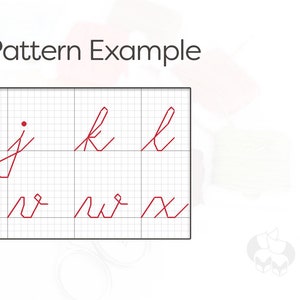 Font - "alison" Alphabet PDF // Cross-stitch Type / Modern Cursive ...