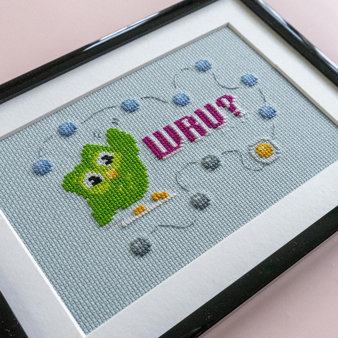 Cross-stitch Pattern "owl Issues" // New Year Resolution Reminder ...