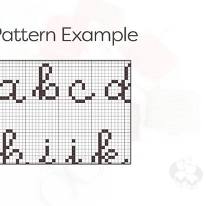 Font - "juliet" Alphabet - PDF // Cross-stitch Alphabet / Modern Hand ...