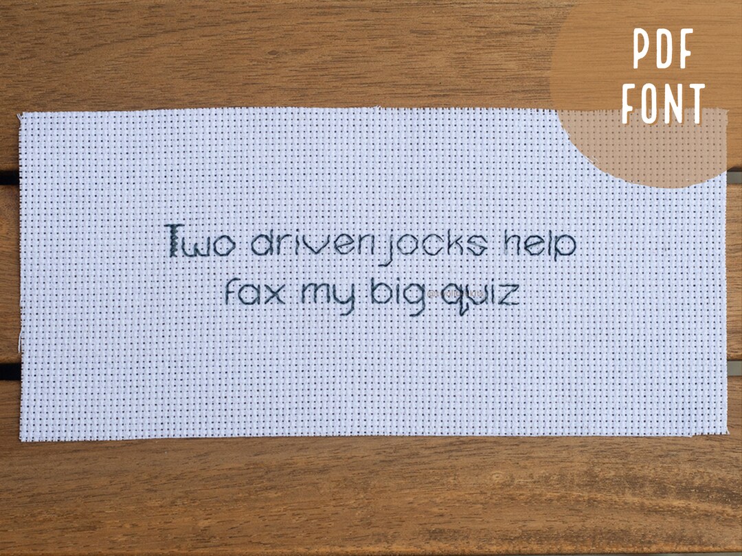 Font esther Alphabet PDF // Cross-stitch - Etsy