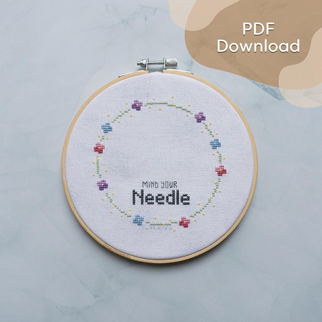 Cross-stitch Pattern "your Needle" // Sweet Home Decor, Mother's Day ...
