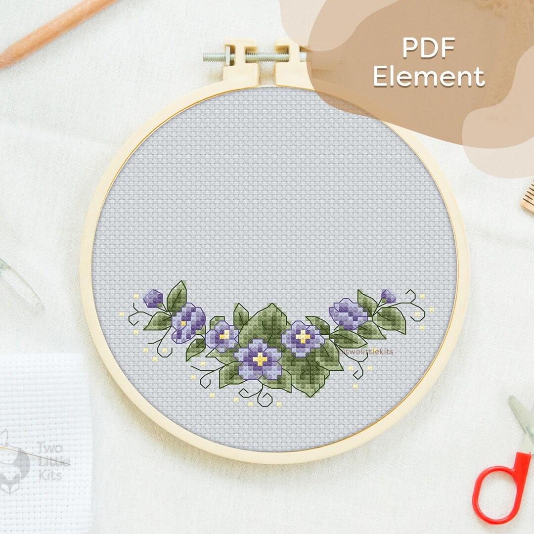 Element - "erica" PDF Pattern / Instant Download Printable Cross-stitch ...