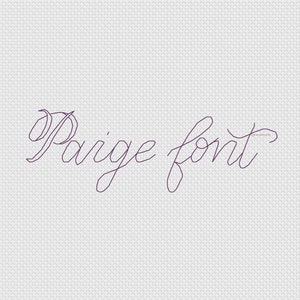 Font + Add-on - "paige" Alphabet // Cross-stitch Type, Modern ...