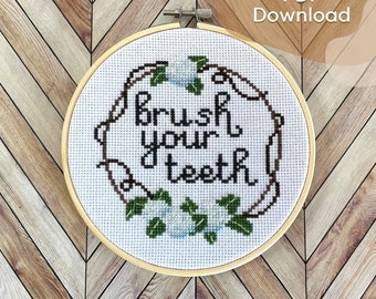 Teeth Anatomy: Cross-stitch Pattern - Etsy