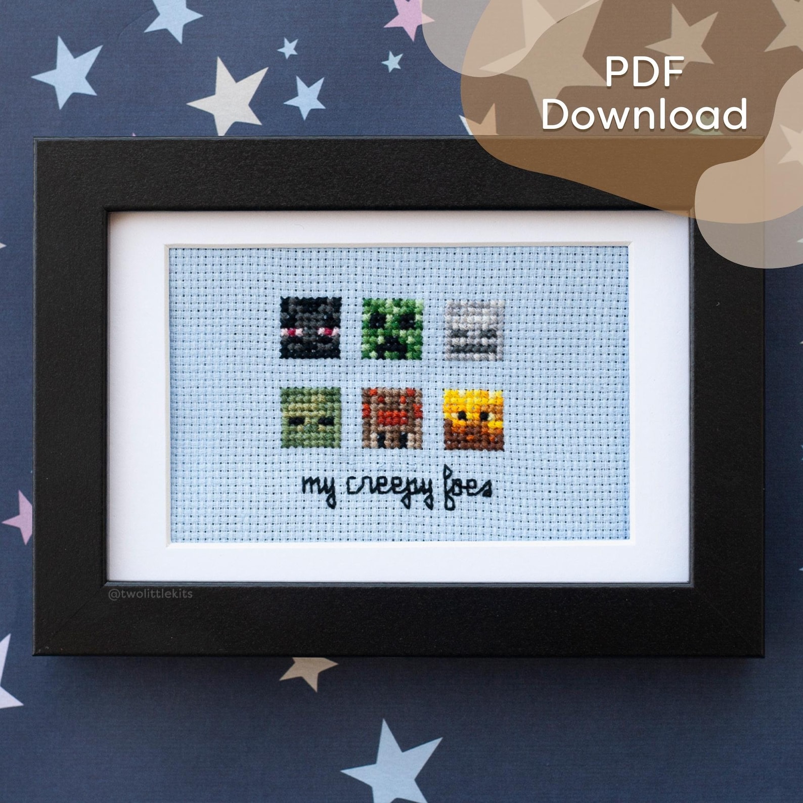 Pattern Bundle "minecraft" - Cross Stitch // Gift for Child / Modern ...