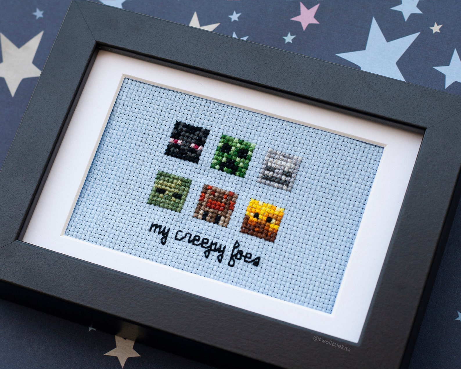 Pattern Minecraft Enemies Cross Stitch // Gift | Etsy