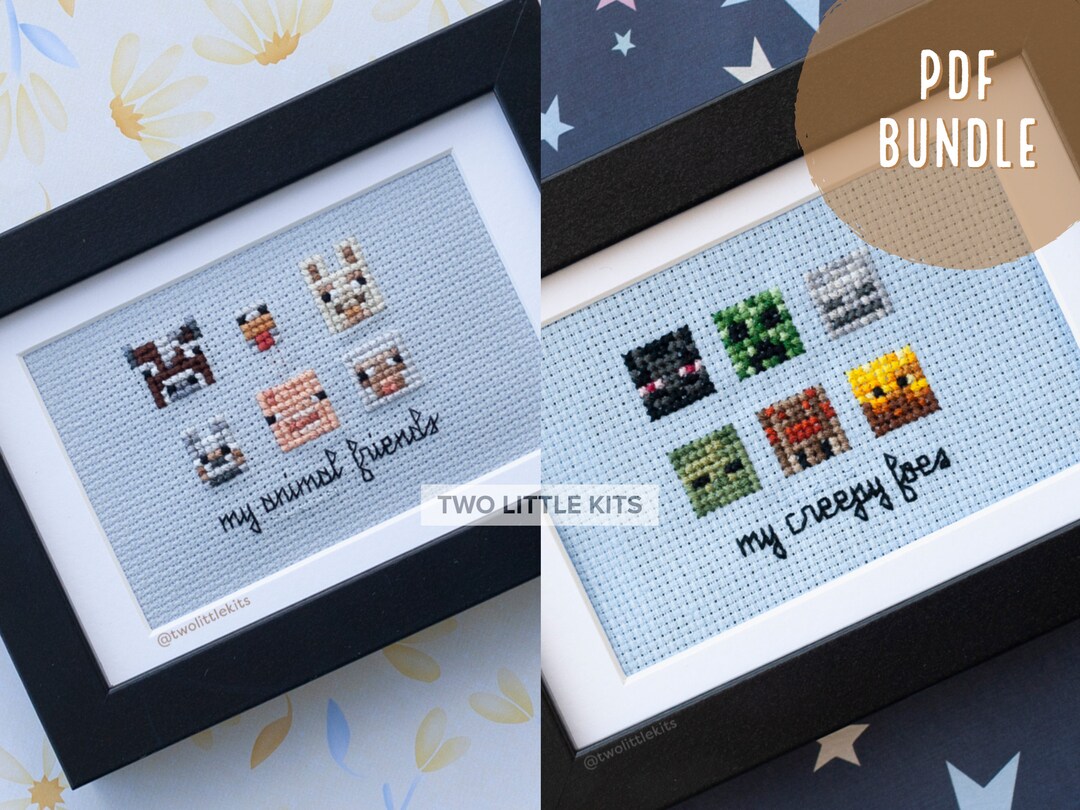 Pattern Bundle minecraft Cross Stitch // Gift - Etsy