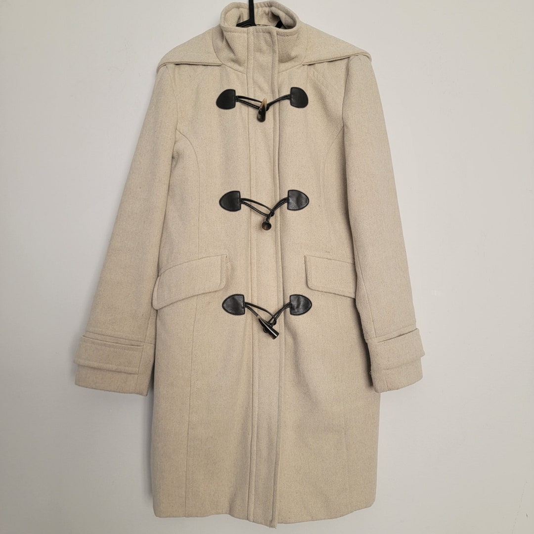 Excellent Vintage Condition Beaver Canoe Hooded Zip up Dufffle Coat W ...