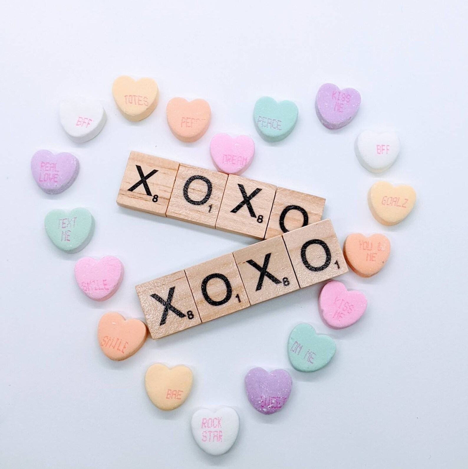 XOXO Scrabble Tile Magnets Set of 2 Valentines Love Fridge Magnets - Etsy