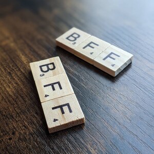 BFF Scrabble Tile Magnets Set of 2 Best Friends Forever Fridge Magnets ...