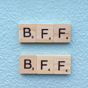 BFF Scrabble Tile Magnets Set of 2 Best Friends Forever Fridge Magnets ...
