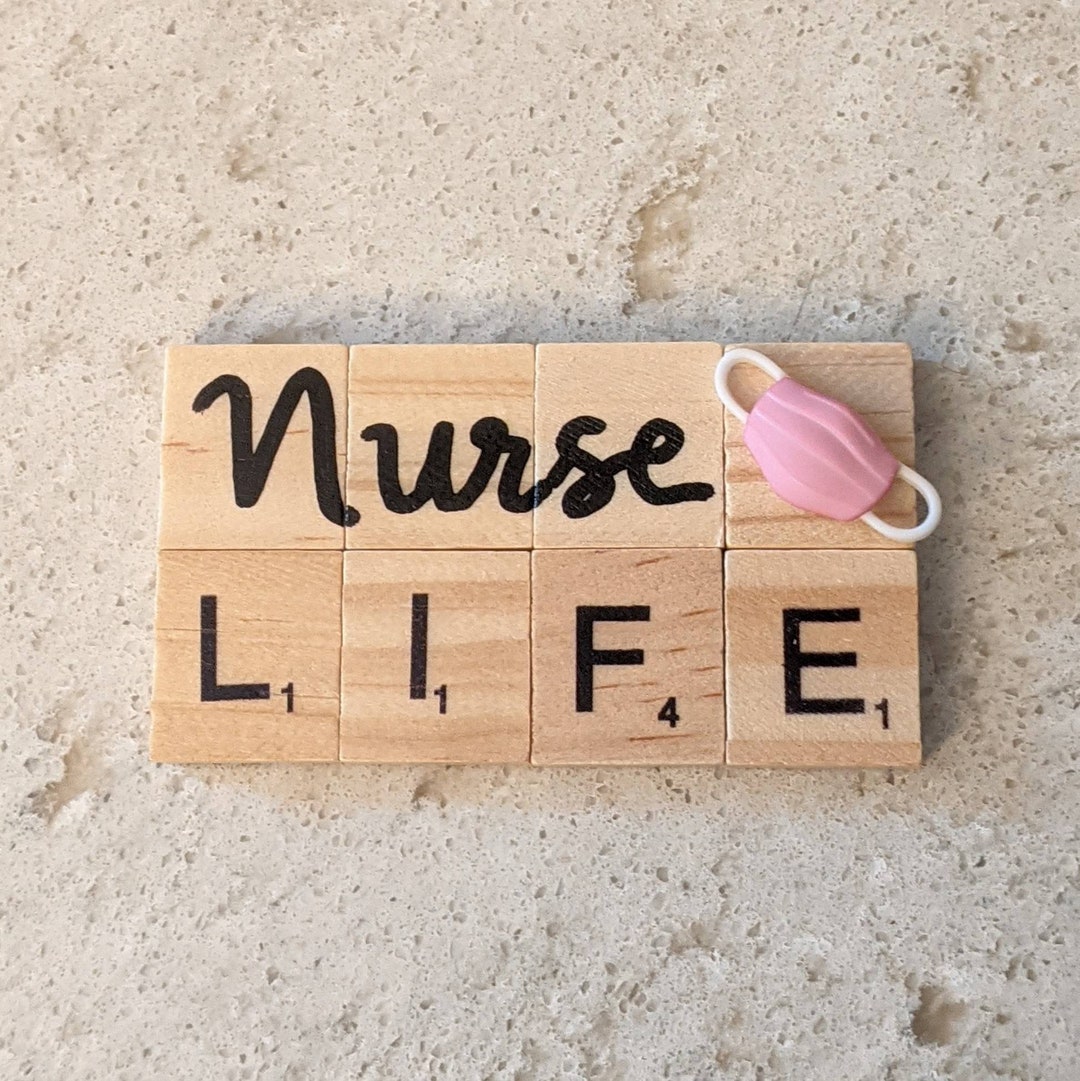 Nurse Life Scrabble Tile Fridge Magnet | Nurse Gift - Etsy