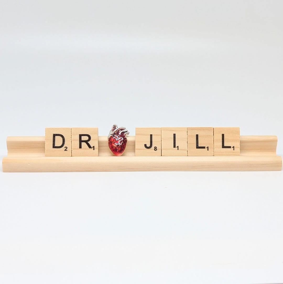 Personalized Heart Doctor Scrabble Tile Name Plates | Cardiologist ...