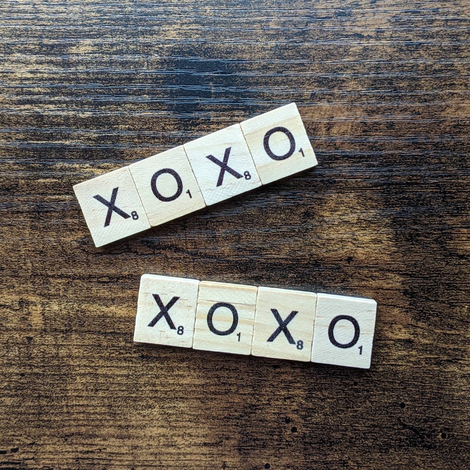 XOXO Scrabble Tile Magnets Set of 2 Valentines Love Fridge Magnets - Etsy