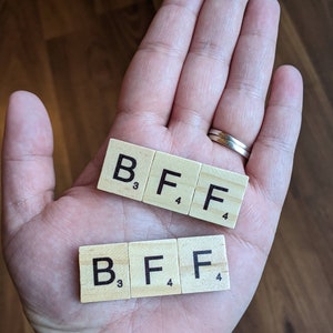 BFF Scrabble Tile Magnets Set of 2 Best Friends Forever Fridge Magnets ...