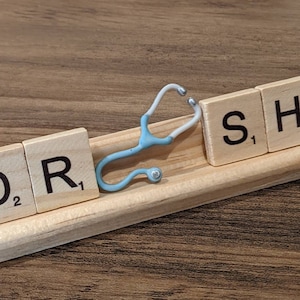 Personalized Stethoscope Doctor Scrabble Tile Name Plates | NP Nurse ...