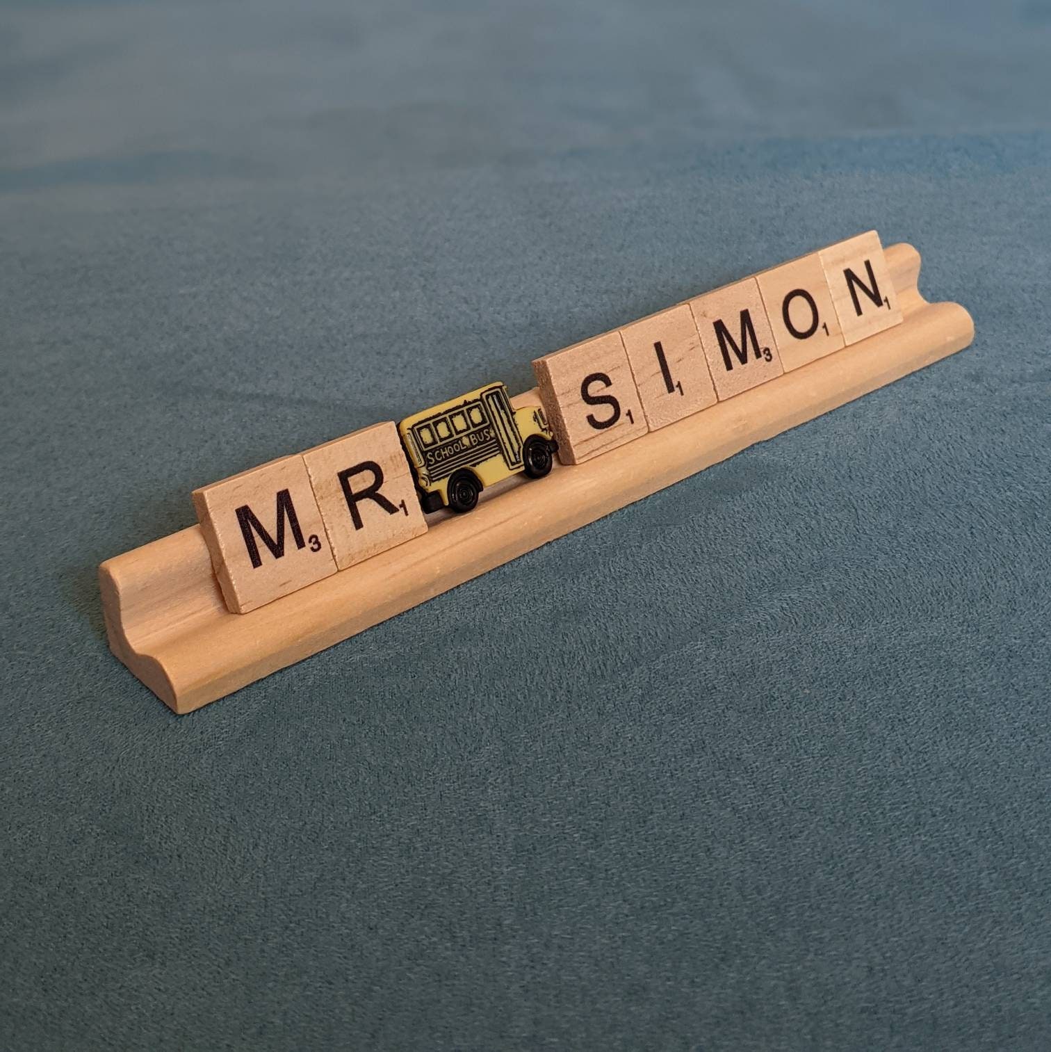 Personalized Teacher Scrabble Tile Name Plates Teacher Gift | Etsy
