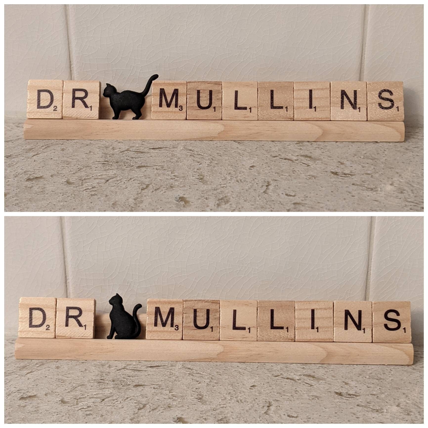 Personalized Cat Veterinarian Scrabble Tile Name Plates | Veterinarian ...