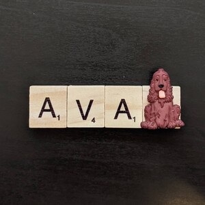 Personalized Dog Name Scrabble Tile Fridge Magnet | Gift for Dog Mom ...