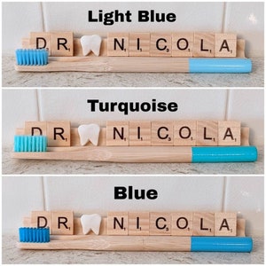 Personalized Dentist Scrabble Tile Name Plates | Dentist Gift | Custom ...