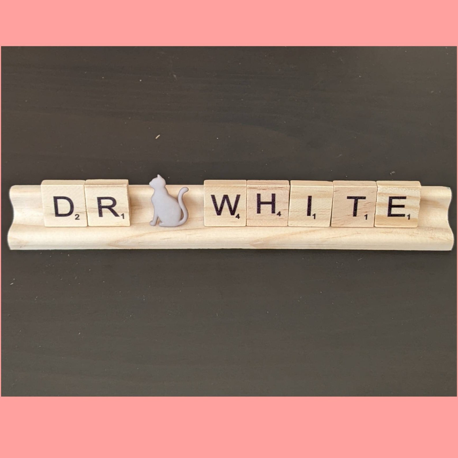 Personalized Cat Veterinarian Scrabble Tile Name Plates | Veterinarian ...