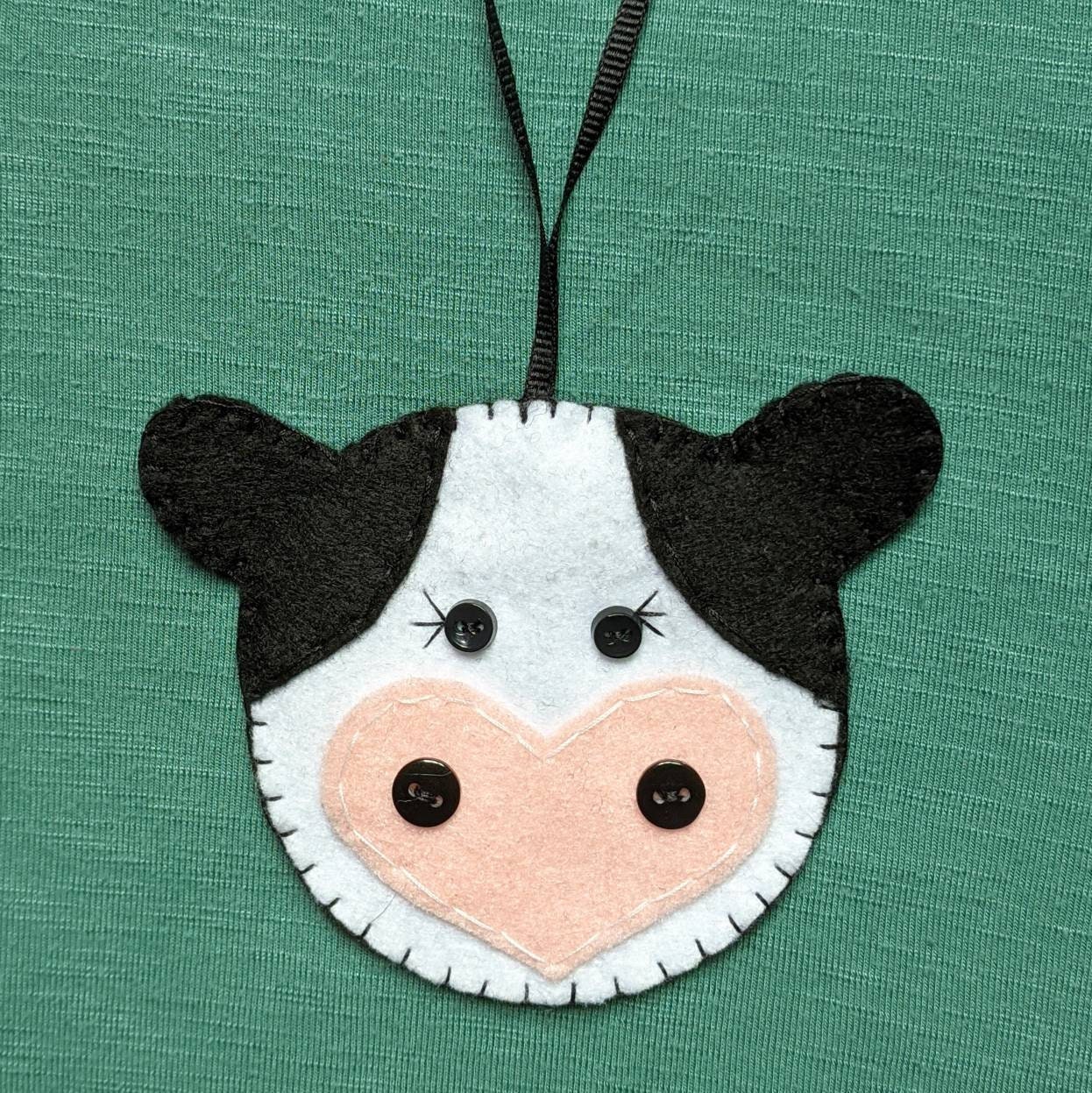 Cow Handmade Felt Christmas Ornament Gift for Cow Lovers - Etsy
