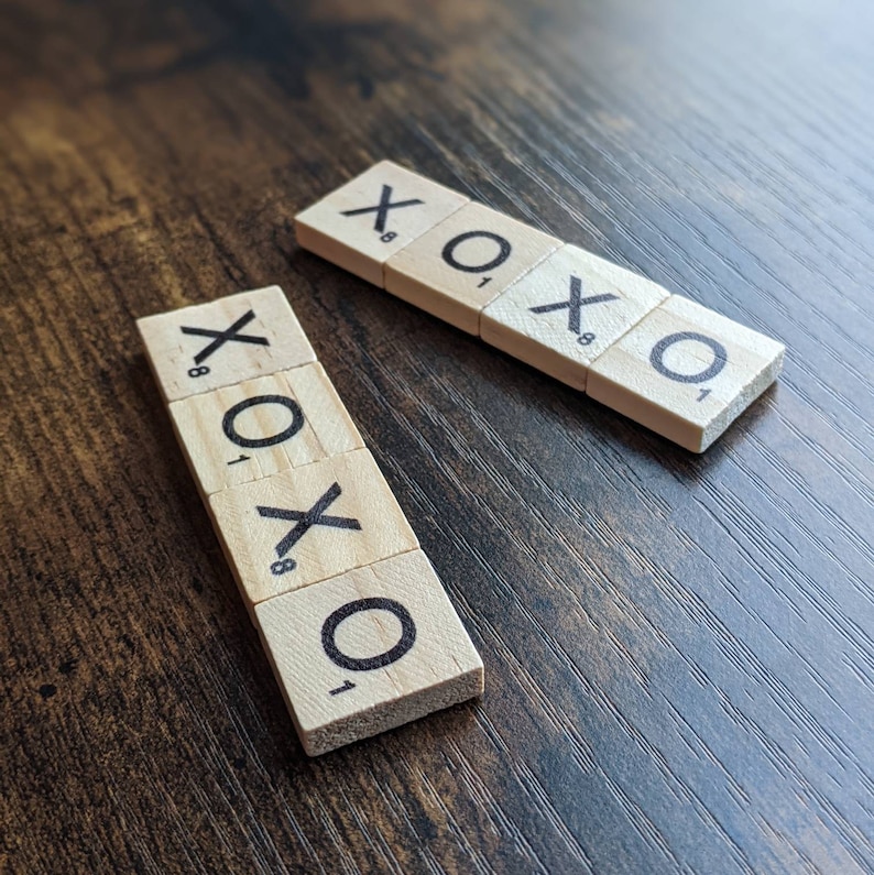 XOXO Scrabble Tile Magnets Set of 2 Valentines Love Fridge Magnets - Etsy