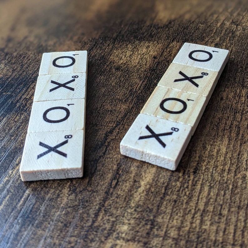XOXO Scrabble Tile Magnets Set of 2 Valentines Love Fridge Magnets - Etsy