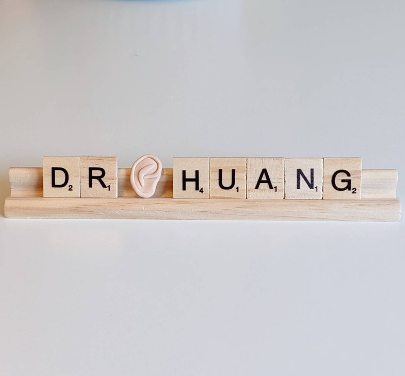 Personalized Ear Doctor Scrabble Tile Name Plates | ENT Doctor Gift ...