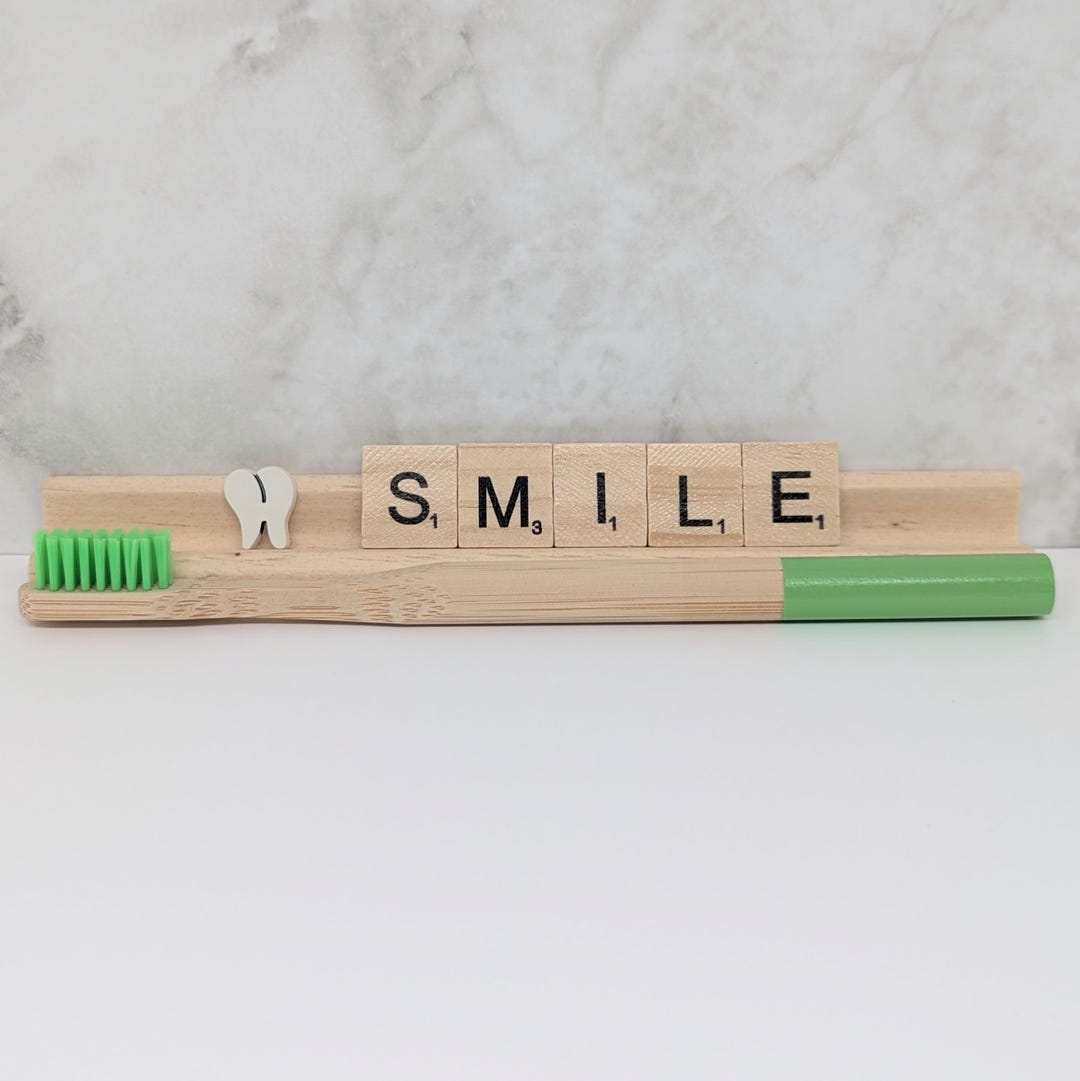 Smile Scrabble Tile Name Plate | Dental Gift, Gift for Dentist, Dental ...