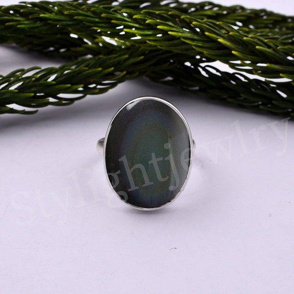 Obsidian Ring - Etsy