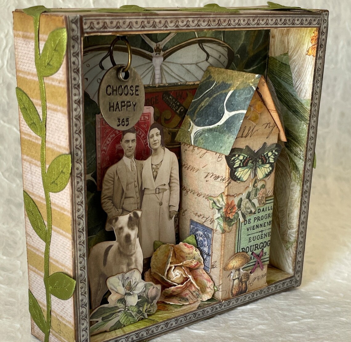 Choose Happy Shadow Box Art - Etsy