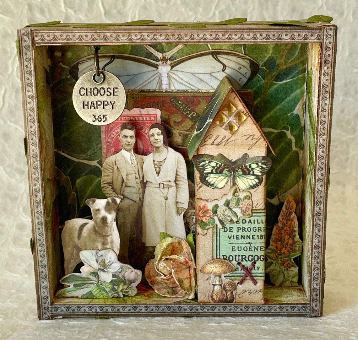 Choose Happy Shadow Box Art - Etsy