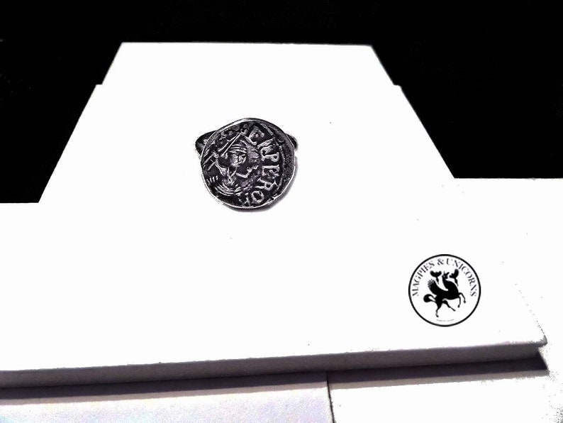 Sterling Silver Men's Emperor Ring Unique Coin Ring - Etsy