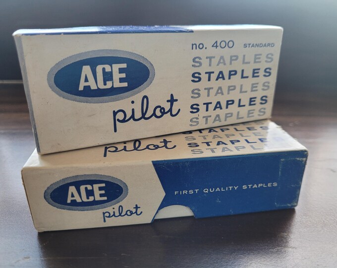 ACE Pilot No 400 Standard Staples - NOS 1950's - Etsy