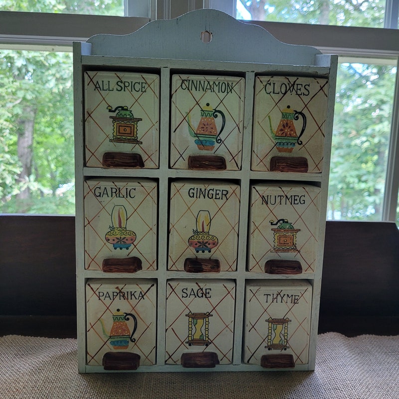 Vintage Spice Rack - Etsy