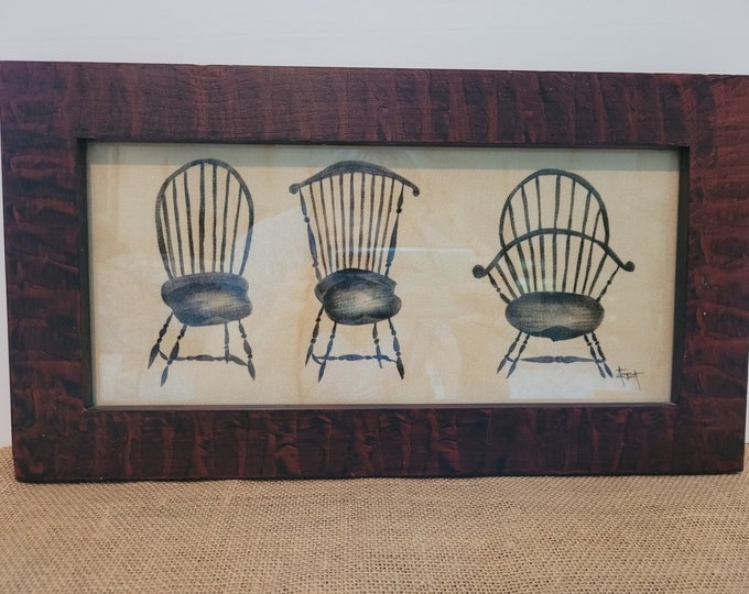 Ann Rea Theorem Painting "three Windsor Chairs" - Etsy