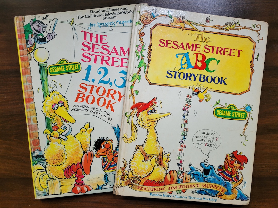 Sesame Street ABC Storybook and 1,2,3 Storybook - Etsy