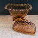 Indiana Glass Amber Lace Edge Candy Dish - Etsy