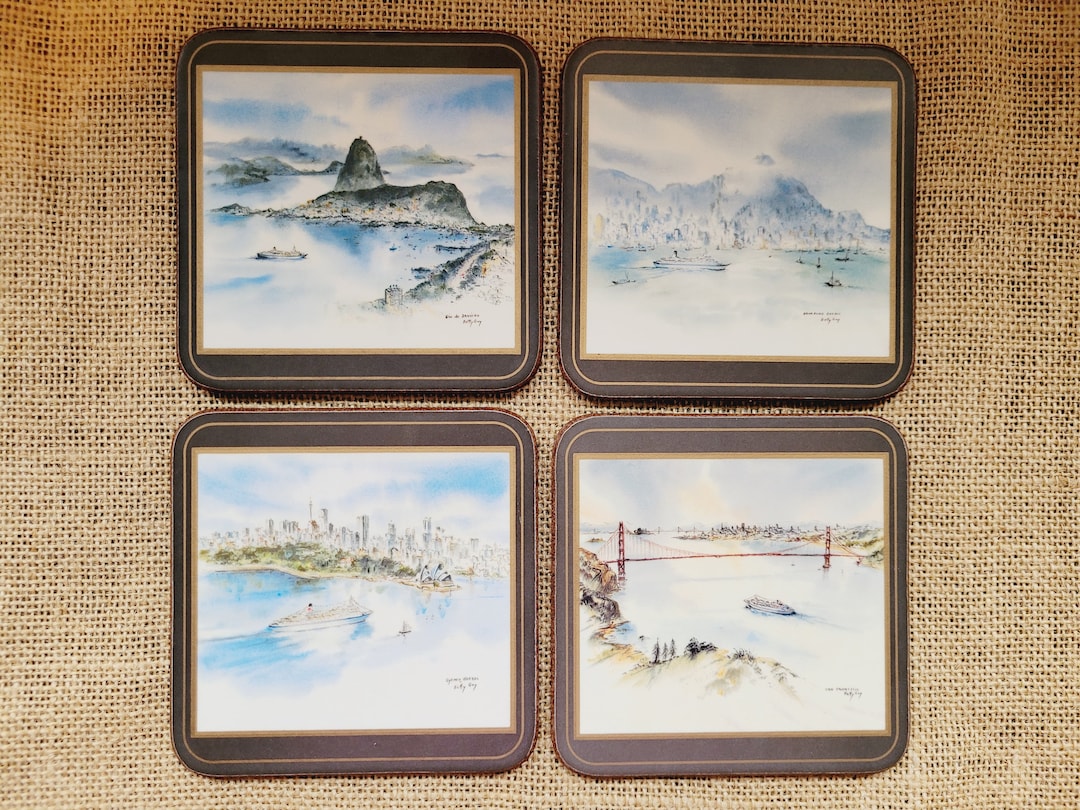 Royal Viking Cruise Line Coasters of Famous Harbors - Skald Club - Etsy