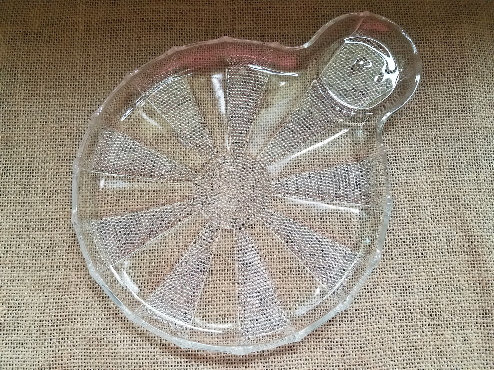 Dew Drop by Jeannette Glass Television Snack Set - 6 Sets - Etsy