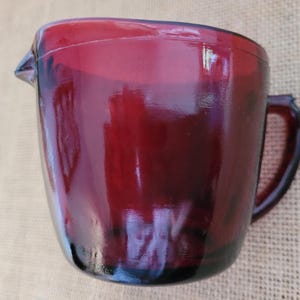 Collection of Five Royal Ruby Pieces by Anchor Hocking - One Price - Etsy