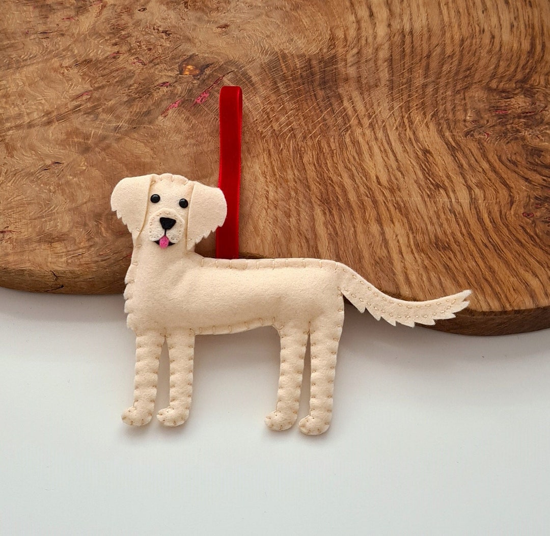 Custom Golden Retriever/goldie Decoration | Personalised Felt Dog ...