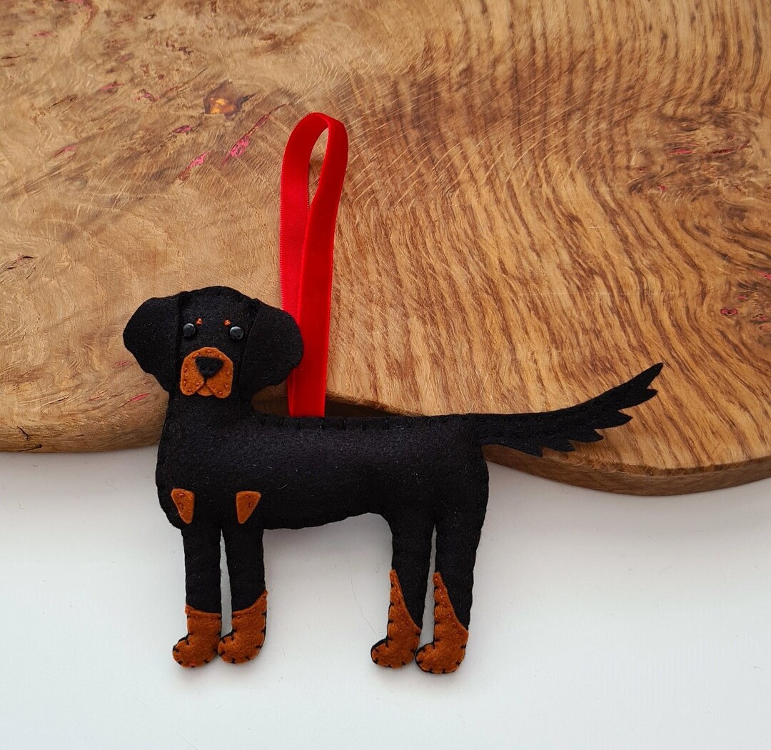 Custom Gordon Setter Decoration | Personalised Felt Dog Ornament ...