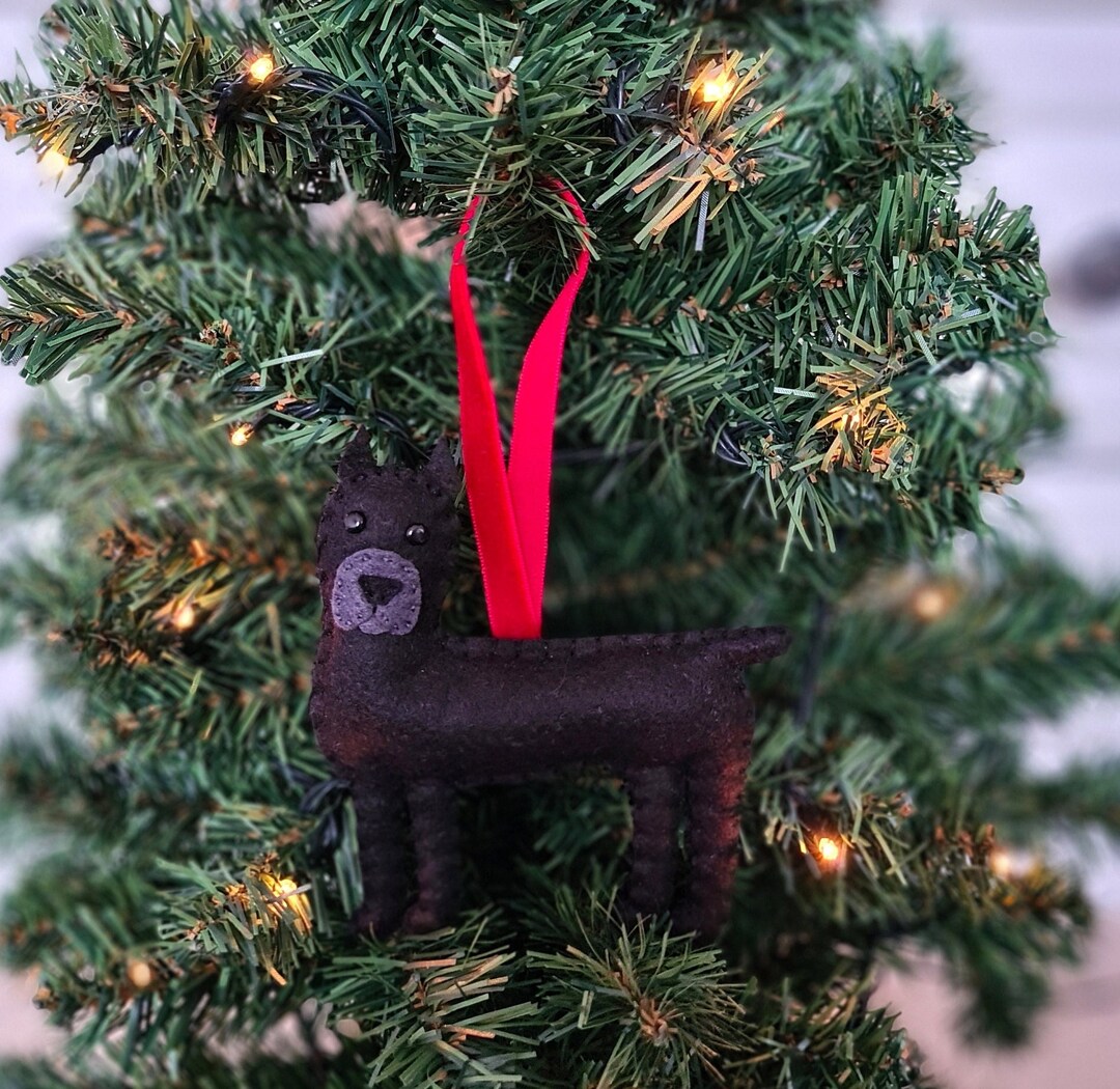 Custom Cane Corso Christmas Decoration | Personalised Felt Dog Ornament ...