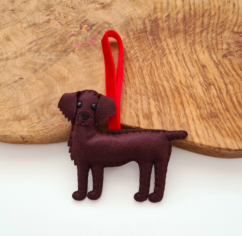 Custom Working Cocker Spaniel Christmas Decoration | Personalised Felt ...