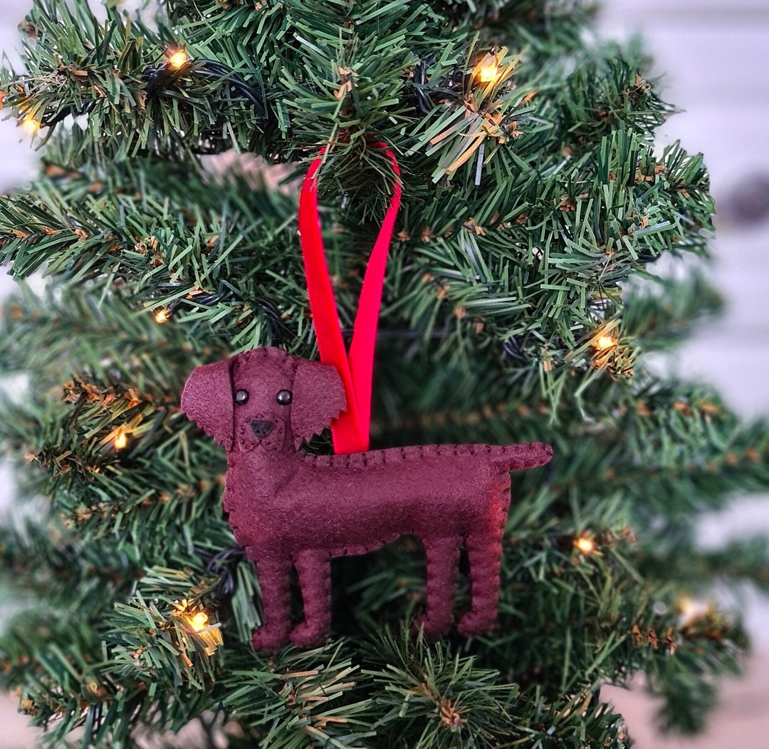 Custom Working Cocker Spaniel Christmas Decoration | Personalised Felt ...