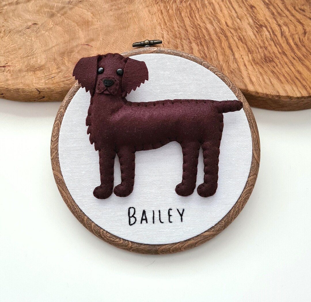 Custom Working Cocker Spaniel Hoop Decoration | Personalised Felt Dog ...