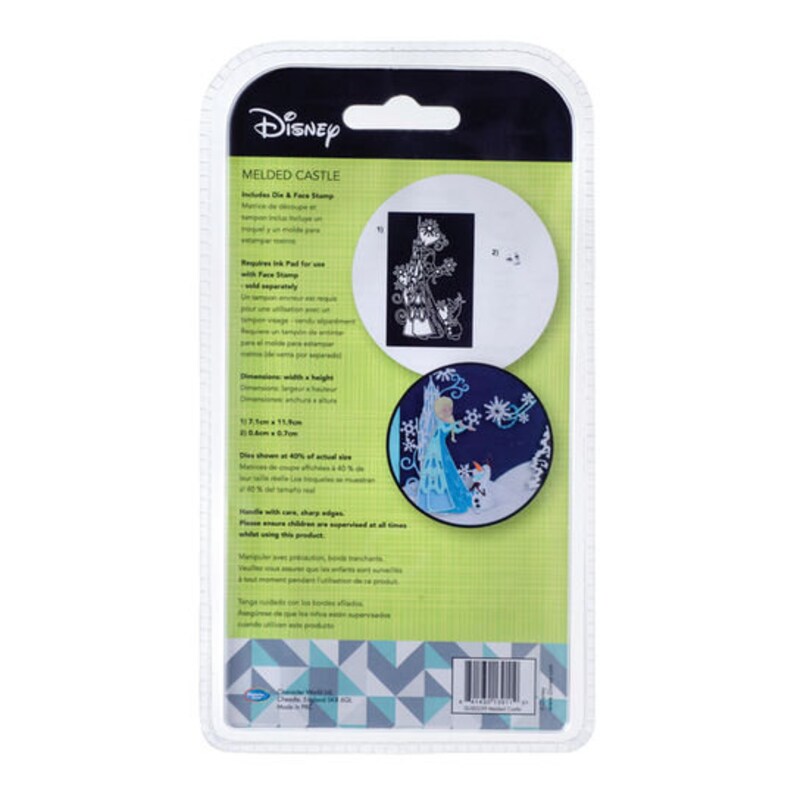 Disney Frozen Craft Cutting Dies Elsa Die & Stamp Set Melded Castle ...